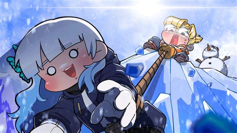 딸램이랑 몸이 묶인 채로 빙산 등산하는 게임 Youtube