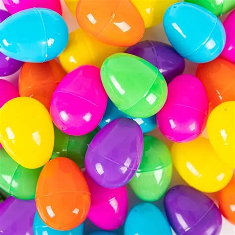 Dropship Fillable Easter Eggs Bulk Colorful Bright Plastic Easter Eggs