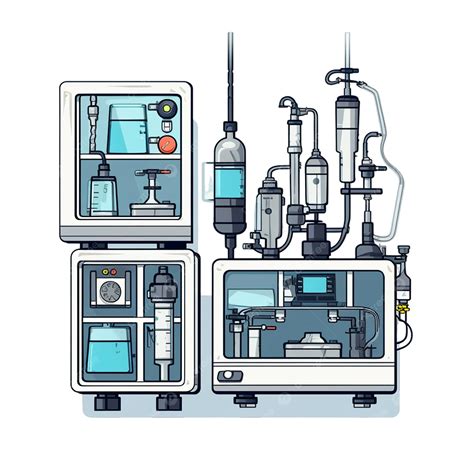 Microbiology Lab Equipment Composition Vector Lab Equipment