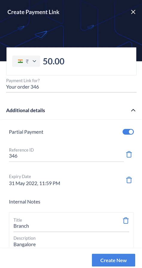 Create And Send Payment Links Razorpay Docs