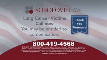 Sokolove Law Tv Spot Lung Cancer Veterans Ispot