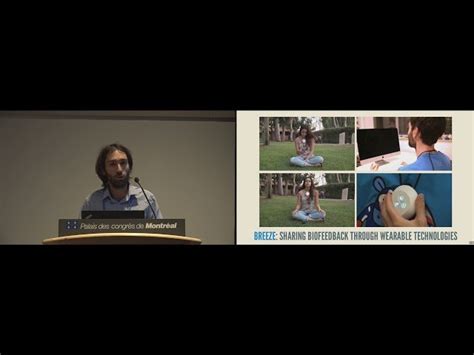 Acm Sigchi Talk Breeze Sharing Biofeedback Through Wearable