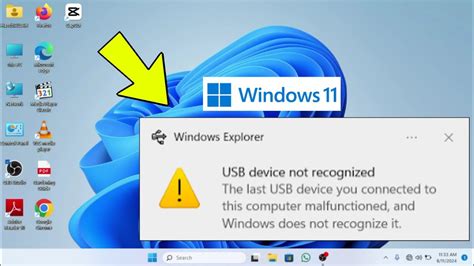 Usb Device Not Recognized Windows 11 How To Fix Usb Device Not Recognized Youtube