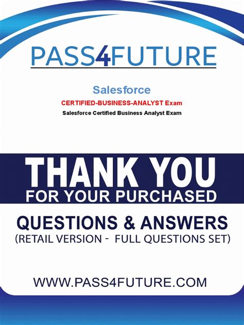 Business Analyst Certified Exam Salesforce Certified Business Analyst Practice Questions Pdf