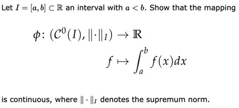 Continuous Functions On Metric Spaces • Physics Forums