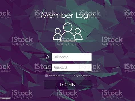 로그인입니다 양식 메뉴 간단한 꺾은선형 아이콘 저해상 폴리 배경기술 그래픽 사용자 인터페이스에 대한 스톡 벡터 아트 및 기타 이미지 그래픽 사용자 인터페이스 기업
