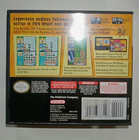 Pokemon Trozei Ds Video Gaming Video Games Nintendo On Carousell