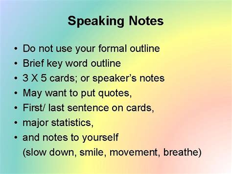 Organizing And Supporting Your Speech Basic Speech Structure