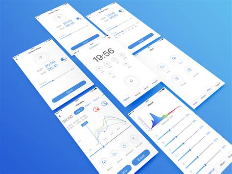 has been on intelligent coral lamp app ui design behance