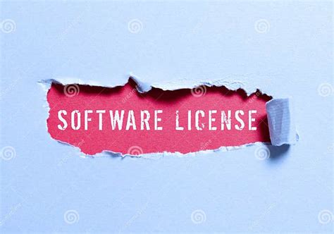 Text Showing Inspiration Software License Business Idea Legal Instrument Governing The