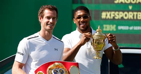 Wimbledon Champion Andy Murray And Heavyweight King Anthony Joshua Join