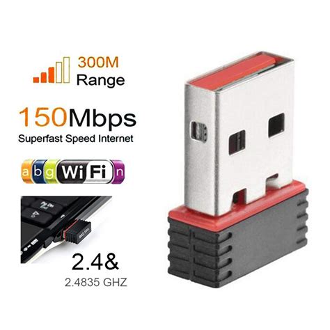 New Mini Dongle Wifi Usb Adapter Cat Lan Cable Ethernet Network For Laptop Notebook Pc