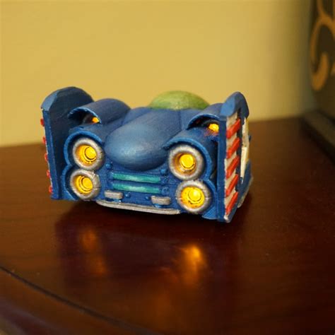 3d Printable F Zero Snes Blue Falcon By Dr T