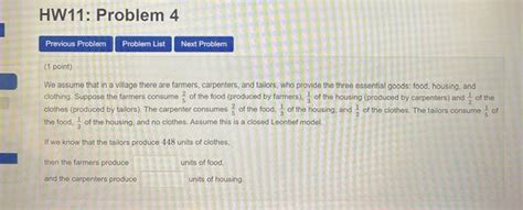 Solved Hw11 Problem 4 Previous Problem Problem List Next