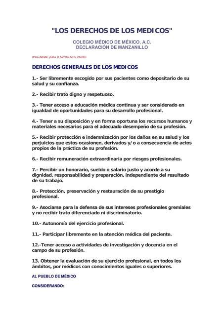 Derechos De Los Medicos Heljhar Valentina Polo Guardela Udocz