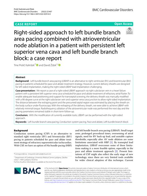 PDF Rightsided Approach To Left Bundle Branch Area Pacing Combined With Atrioventricular Node
