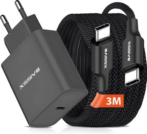 Usb C Adapter Met Usb C Naar Usbc Oplader Kabel 3 Meter Fast En Quick