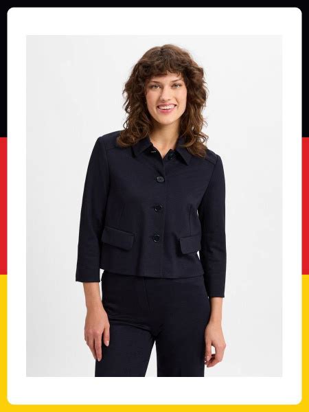 Жакет Женский Marc Cain синий размер 42 Повседневный Не указана купить C доставкой на Ozon по