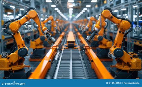 Automated Robotic Assembly Line Precision And Efficiency In Modern