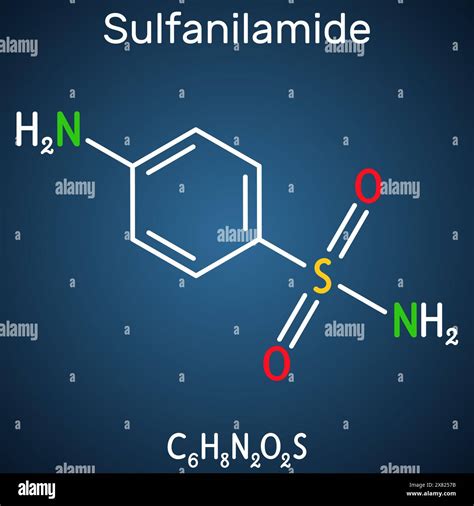 Sulfanilamide Sulphanilamide Molecule It Is Antibacterial Drug