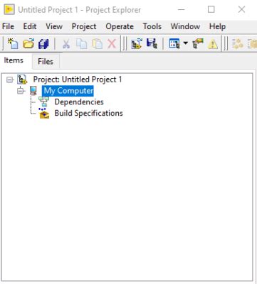 How To Create A Project In LabVIEW