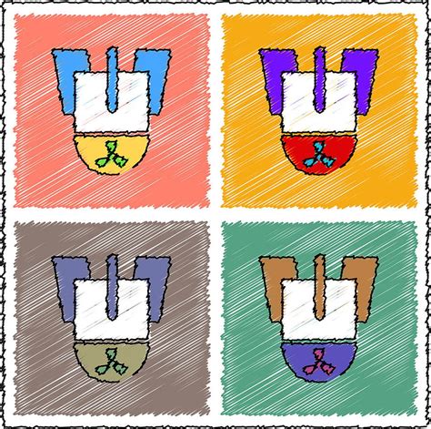 평면 음영 스타일 아이콘 핵 벡터 컬렉션 Ai Eps Uidownload