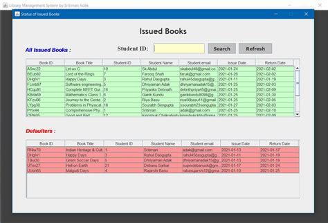 Github Adaksritiman Library Management System Project Done Using Java And Mysql