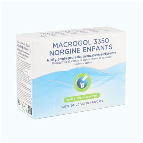 Macrogol 3350 Sachets Enfant Constipation Laxatif Osmotique