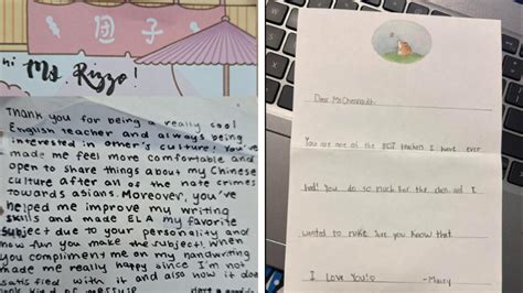 Thank You Letter To Class