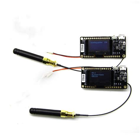 LILYGOTtgo 2 pces lora32 v2 0 868 433mhz esp32 lora 0 96 Polegada sd cartão bluetooth wifi