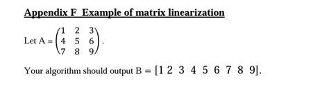 Solved A I Write An Algorithm Called Matrixlinearization