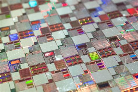 집적회로 반도체 제조용 실리콘 웨이퍼 프리미엄 사진