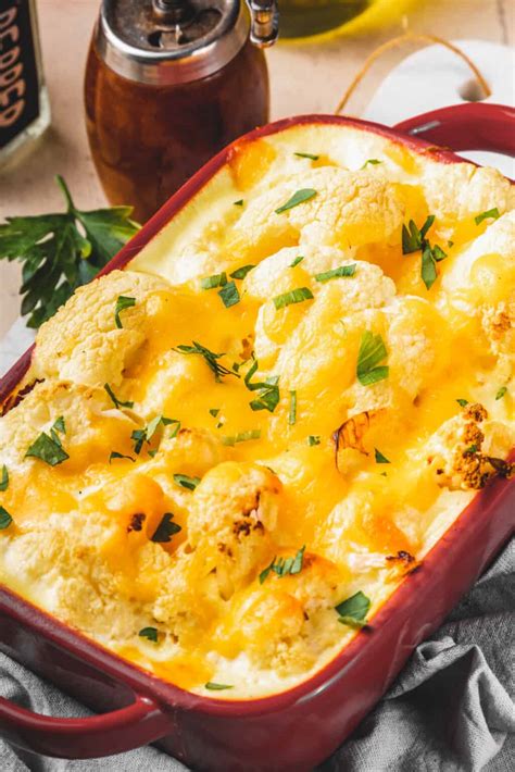 Cheesy Baked Cauliflower Diethood