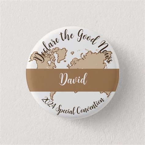 Custom 2024 Jw Convention Declare The Good News Button Zazzle Jw Pioneer Ts Pioneer