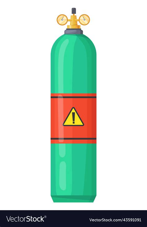 Chemical Gas Container Dangerous Fuel Tank Vector Image