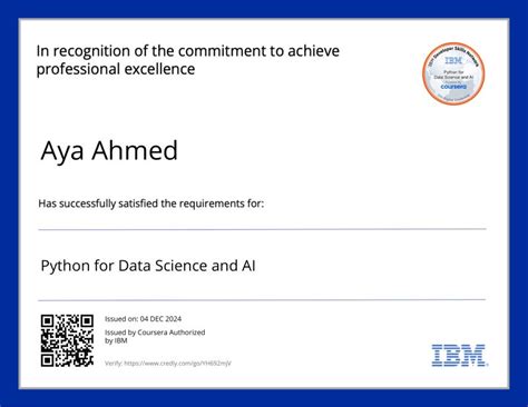 Aya Ahmed On Linkedin Python Datascience Ai Ibm Learningjourney