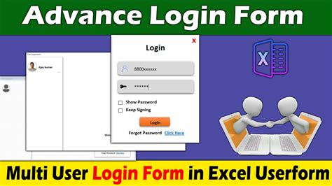 Excel Vba Multiuser Login Form In Excel User Form With Database In Ms