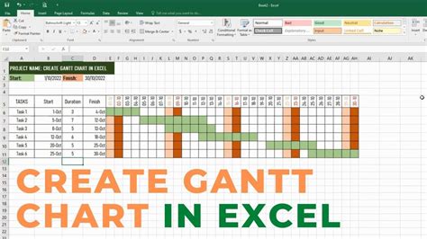 How To Create Gantt Chart For Project Management In Excel Powerpro Gantt Chart Page Layout