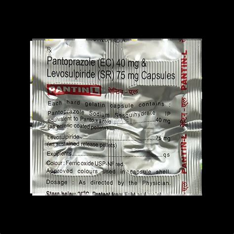 Pantin L Capsule 10s Price Uses Side Effects And Substitutes Medkart