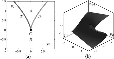 Cusp Bifurcation Normal Form 9 A Bifurcation Diagram B Download Scientific Diagram