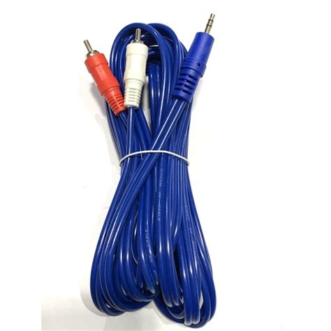Jual Aux 35mm Kabel Jack Rca 2 In 1 Panjang 5meter 5 Meter Kabel Jack