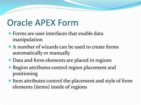 Ppt Oracle Application Express Apex Powerpoint Presentation Free