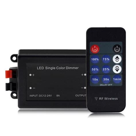Led Strip Controller Single Color Dimmer Mini 11 Key Rf Remote Control Wireless Led Controller