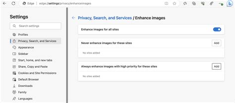 Enhance Image Function In Edge Browser Sends Image URLs To Microsoft