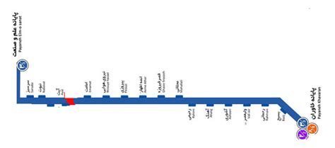 معرفی همه ۱۰ خطوط بی آر تی های تهران نقشه