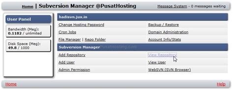 Membuat Repositori Di Sever Svn Hosting Panduan Pusathosting