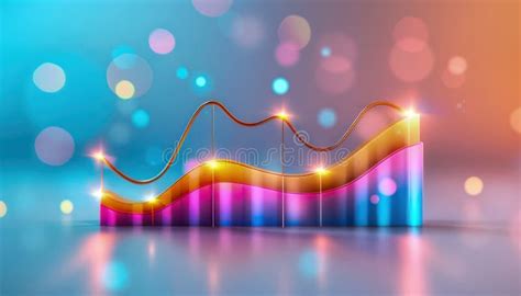 Growth Curve Illustration Visualizing Progress And Development With A 3d Chart Showing