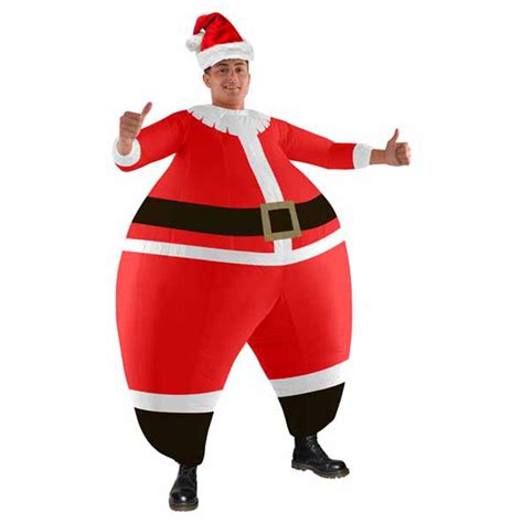 Giant Santa Bouncer Inflatable Costume 1pk — Shimmer And Confetti