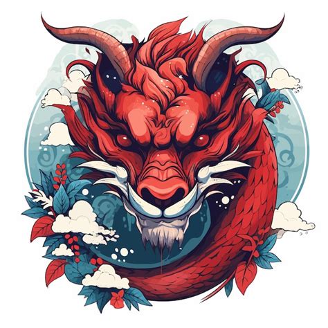 Premium Vector Dragon Seamless Pattern