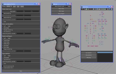 Automatic Rigging System Written In Mel For Maya Free Character Scripts Plugins Downloads